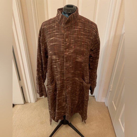 Yasuko Kurisaka | Jackets & Coats | Yasuko Kurisaka Handwoven Jacket ...